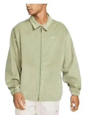 Nike Embroidered Logo Jacket - Oil Green/white