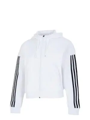 Adidas Knit Zip-up Track Jacket - White