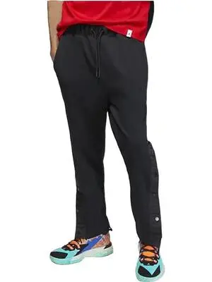 JORDAN Solid Color Button Casual Pants - Default Colorway
