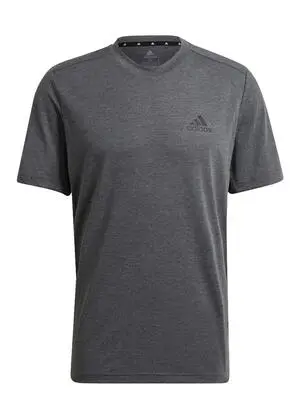 Adidas Aeroready Designed To Move Feelready Sport Tee 'dark - Grey