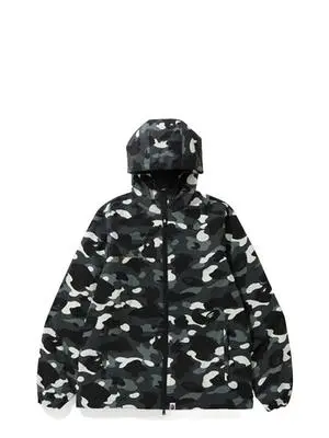 A BATHING APE Camouflage Reflective Hooded Jacket - Black