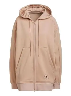 ADIDAS Adidas By Stella McCartney Logo Print Zip-Up Hoodie