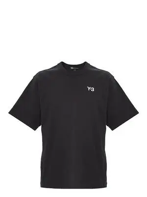 Adidas Y-3 Alphabet Logo Casual Short Sleeve T-shirt - Black
