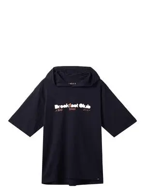 JORDAN Jordan "Breakfast Club" Graphic Print Hooded Short Sleeve Pullover Default Color