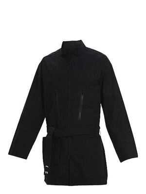 Adidas Y-3 Mid-length Stand Collar Casual Jacket - Black