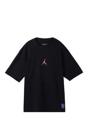 JORDAN Dongdan 1985 Logo Printing Round Neck Short Sleeve T-shirt - Black