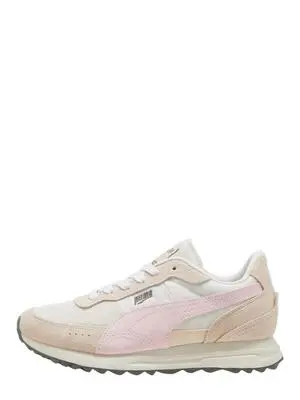 PUMA Road Rider Suede Sneakers - White/whisp Pink