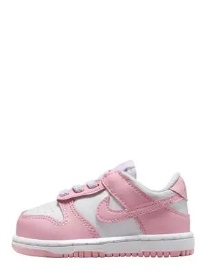 Nike Dunk Low Lace-up Sneakers - White/soft Pink