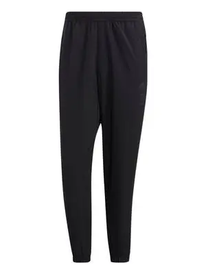 Adidas Solid Color Brand Logo Elastic Waistband Bundle Feet Sports Pants/trousers/joggers Black - Default Colorway