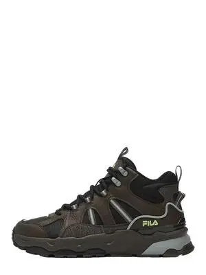 FILA High Top Retro Shoes - Black/brown/green