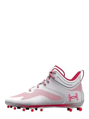 Under Armour Under Armour Command MC Mid Lacrosse Cleats White/red