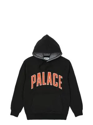 PALACE Alphabet Large Logo Pattern Hoodie - Black