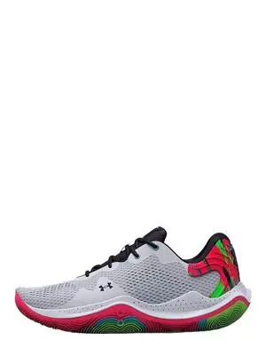 Under Armour Spawn 4 Printed Sneakers - Grey/red/green