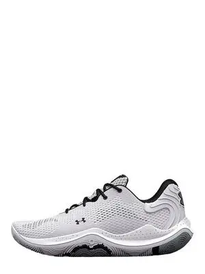 Under Armour Spawn 4 Mid Top Basketball Shoes - Gray