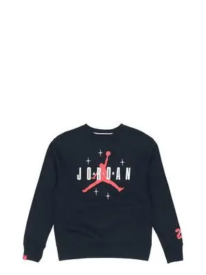 JORDAN Athleisure Casual Sports Round Neck Pullover - Black