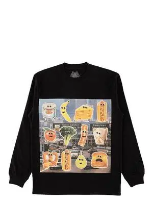 PALACE Payne Graphic Long Sleeve Shirt - Black