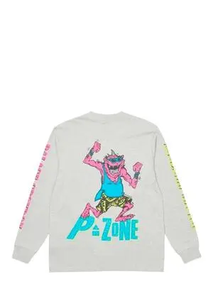 PALACE X M-zone Crossover Long Sleeve Shirt - Grey