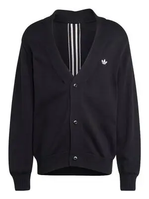 Adidas Rifta Oversized Intarsia Cardigan - Black