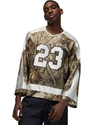 JORDAN Realtree' Camouflage Pullover Jersey - Medium Olive/sail