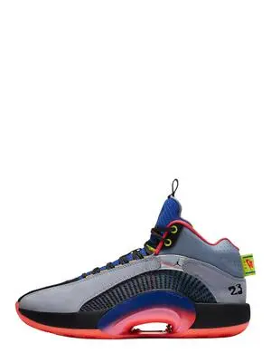 JORDAN 35 Mid Top Basketball Sneakers - Grey