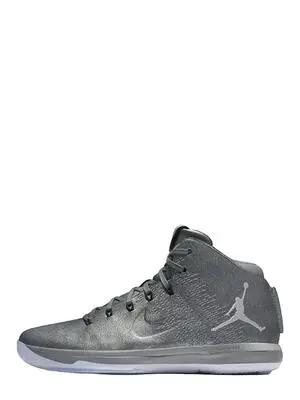 JORDAN 31 "battle Grey" High Top Sneakers - Wolf Grey/wolf Grey-black