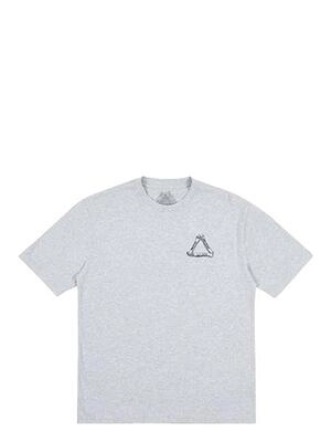 PALACE Bones Marl Logo Printing Short Sleeve T-shirt - Grey