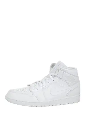 JORDAN 1 Mid "triple White" Sneakers - White/pure Platinum