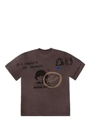 TRAVIS SCOTT Cactus Jack For Fragment Hiroshi Tee Pepper - Brown