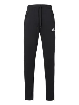 Adidas Essentials Solid Color Slim Fit Running Sports Pants - Black