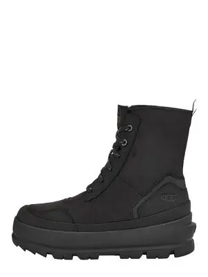 UGG Lug Sole Lace-up Boots - Black
