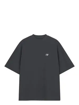 NEW BALANCE Logo Cotton T-shirt - Grey
