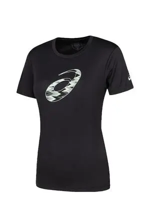 Asics Spiral Graphic Short Sleeve Performance T-shirt - Performance Black