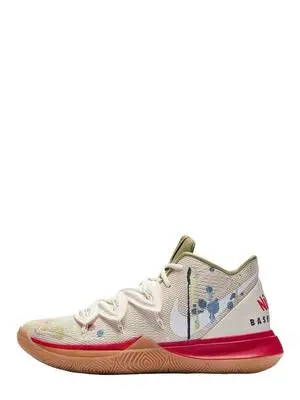 Nike Bandulu X Kyrie 5 "embroidered Splatters" Sneakers - Cream