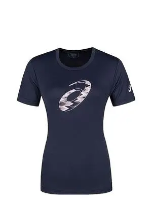 Asics Spiral Graphic Short Sleeve T-shirt - Midnight