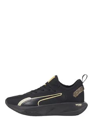 PUMA Pwr Xx Nitro "deco Glam" Athletic Sneakers - Black/team Gold
