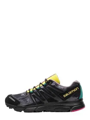 SALOMON Bodega X X-mission Suede Sneakers - Black/yellow