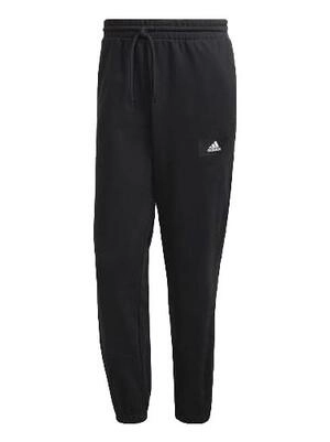Adidas Logo Printing Solid Color Loose Sports Pants/trousers/joggers Black - Default Color