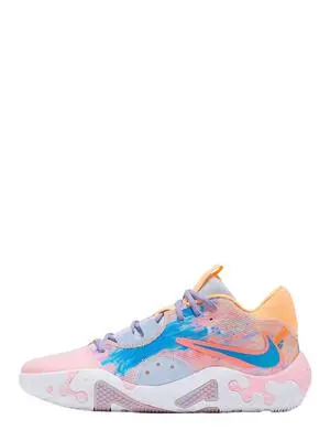 Nike Pg Ep "painted Swoosh" Low Top Sneakers - Pink/blue