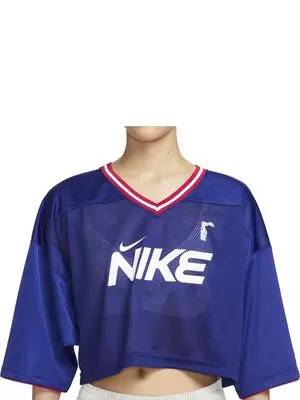 Nike Nike Sportswear Cropped Jersey Blue