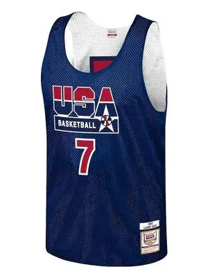 Mitchell & Ness X Nba Reversible Practice Team Usa 1992 Larry Bird Jersey - Navy/white