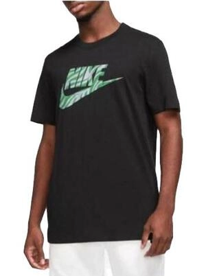 Nike Nike Sportswear T-shirt 'black Green' Black/multi-color