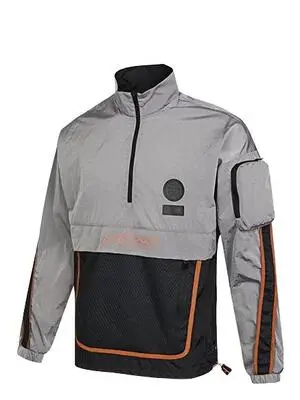Adidas Stand Collar Zip-up Jacket - Blackgraymulti-color