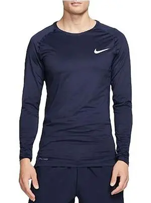 Nike Pro Long Sleeve Training Top - Blue