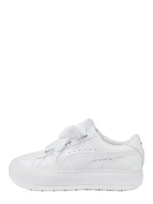 PUMA Suede Mayu Heart Patent Sneakers - White