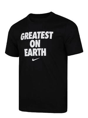 Nike Basketball Short Sleeve "greatest On Earth - Black