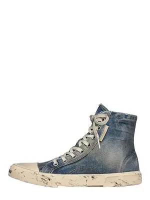Balenciaga High Top Sneakers - Blue/white/black