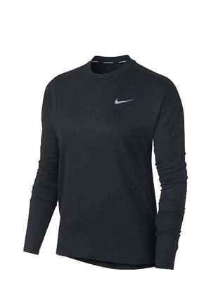 Nike Element Long Sleeve Running Top - Black