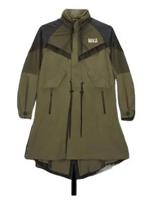 Nike X Sacai Shell Trench Jacket - Medium Olive