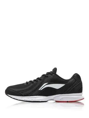 LI-NING One Piece Lightweight Running Shoes - Black/white/red