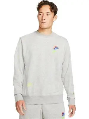 Nike Pullover Round Neck Sweatshirt - Grey
